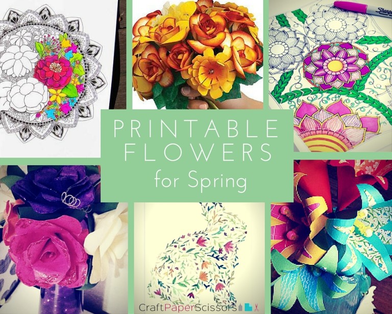 Printable Flowers for Spring: 11 Free Printables for Flowers